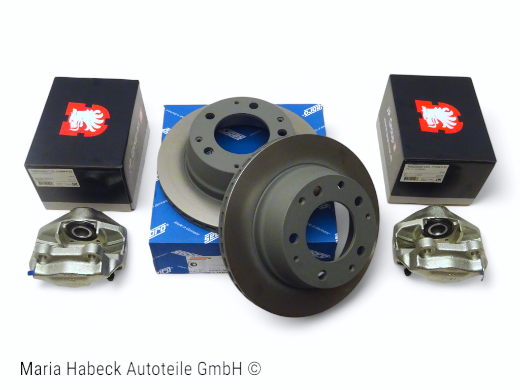 Set Sebro brake discs + JP brake caliper HA Porsche 911 2,4/3,0 SC 20mm ...