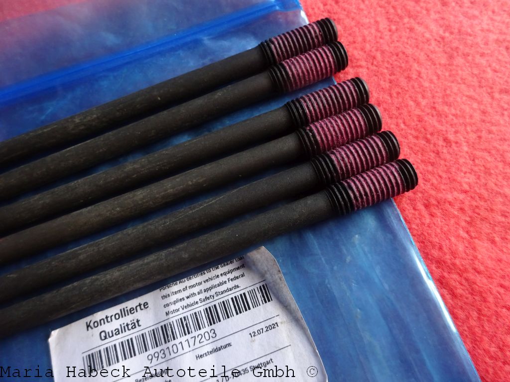 Set 12 pcs. HT Stud bolts / stud bolts crankcase for Porsche 993 99310117203 | 993-11-0020S